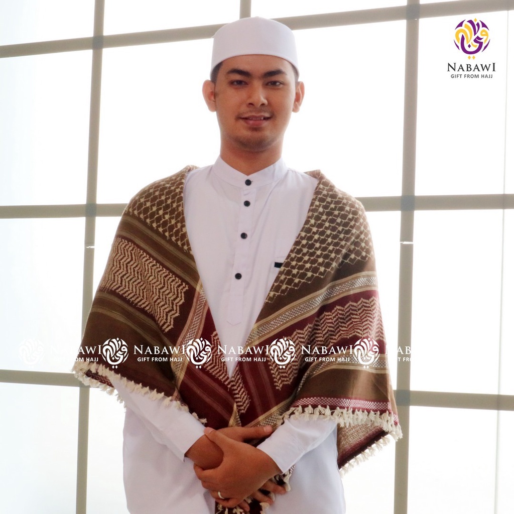 Jual Sorban Arab Almas/Sorban Arab/Sorban Haji/Oleh-oleh Haji Umroh ...