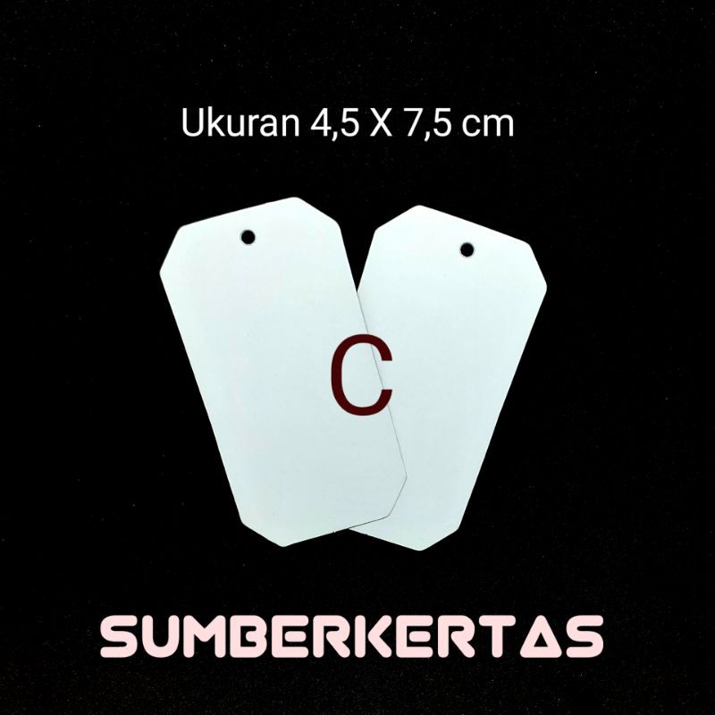 Jual HANG TAG POLOS PUTIH, BAHAN TEBAL 360 GR | Shopee Indonesia