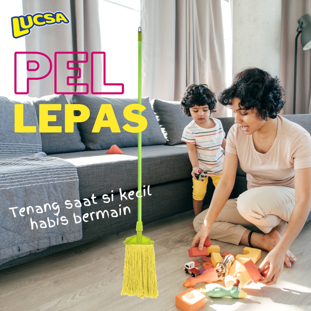 Jual Lucsa Pel Lepas - Alat Pel Lantai Sumbu Jepit Clip Mop Kain Pel Copot | Shopee Indonesia