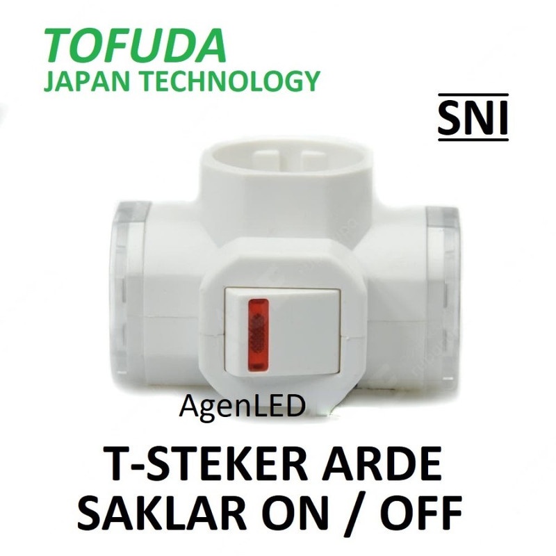 Jual TOFUDA T STEKER ARDE SAKLAR ON OFF 3 LUBANG MULTI TEE Colokan ...