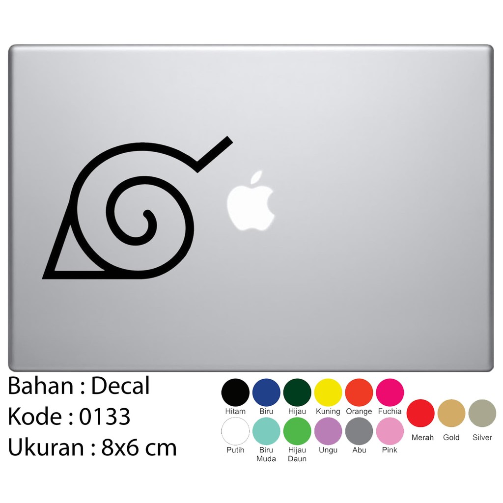 Jual Sticker Decal Laptop / Mobil Logo Konoha | Shopee Indonesia