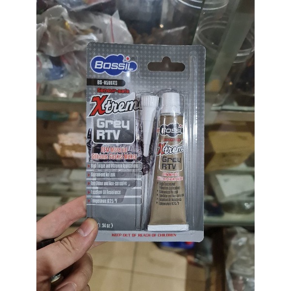 Jual Lem paking Bossil Grey RTV 30gr 85gr besar kecil | Shopee Indonesia