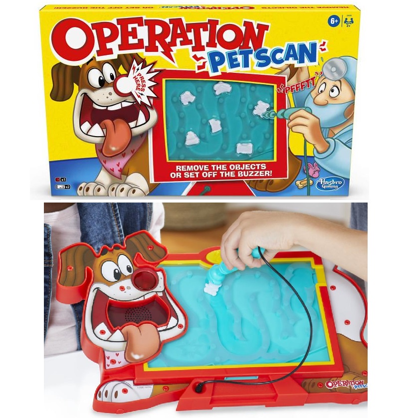 Jual Hasbro Gaming Operation Pet Scan Vet Playset Magnetic Board Game ...