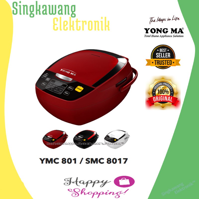 Jual RICE COOKER - MAGICOM 10 in 1 YONG MA SMC 8017 | Shopee Indonesia
