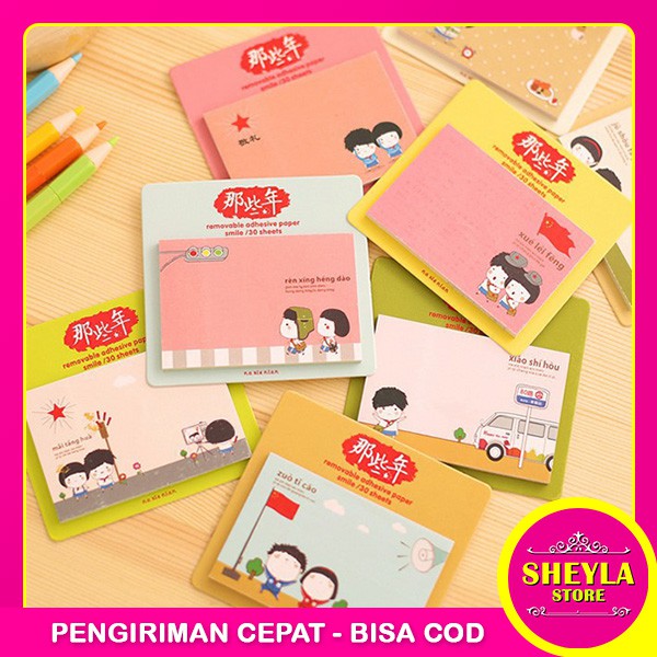 Jual Sticky Notes Kecil Memo Paper Korea / Tempelan Kertas Memo ...