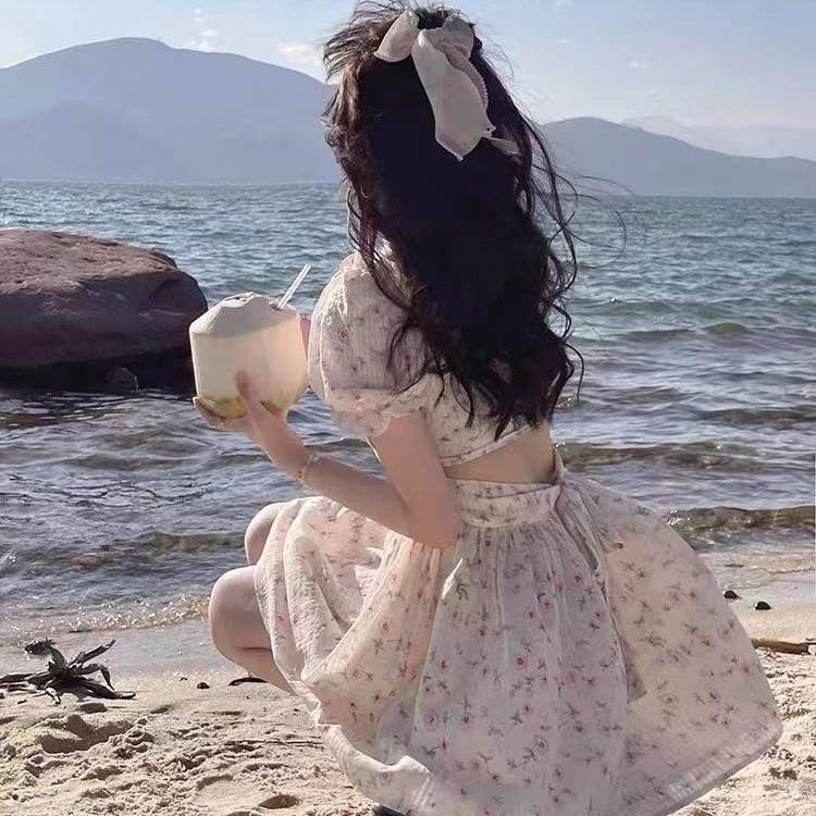 Jual Prove Seaside Girl Holiday Sweet Chiffon Dress Musim Semi dan ...