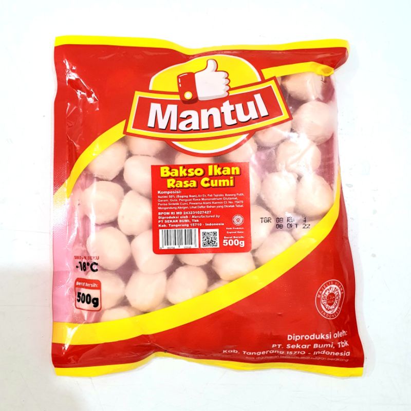 Jual Mantul Bakso Ikan Rasa Cumi 500g | Shopee Indonesia