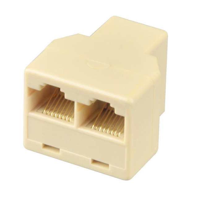 Jual Barel Spliter Splitter Pembagi Cabang UTP Lan RJ45 RJ 45 Double 2 ...