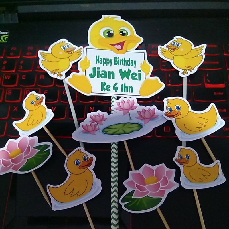 Jual cake topper kue bebek duck ducky | Shopee Indonesia