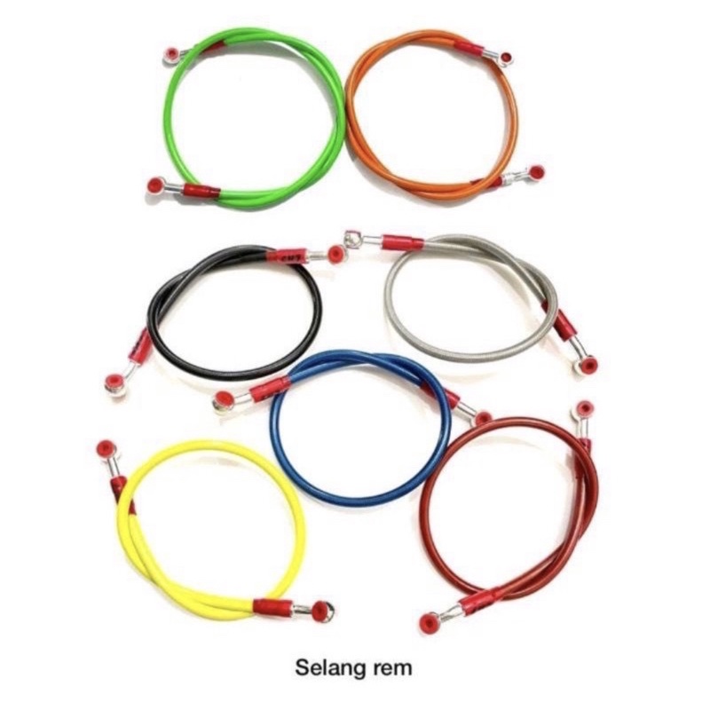 Jual Selang Rem Belakang 60CM Karbon Polos Universal Motor bebek ...