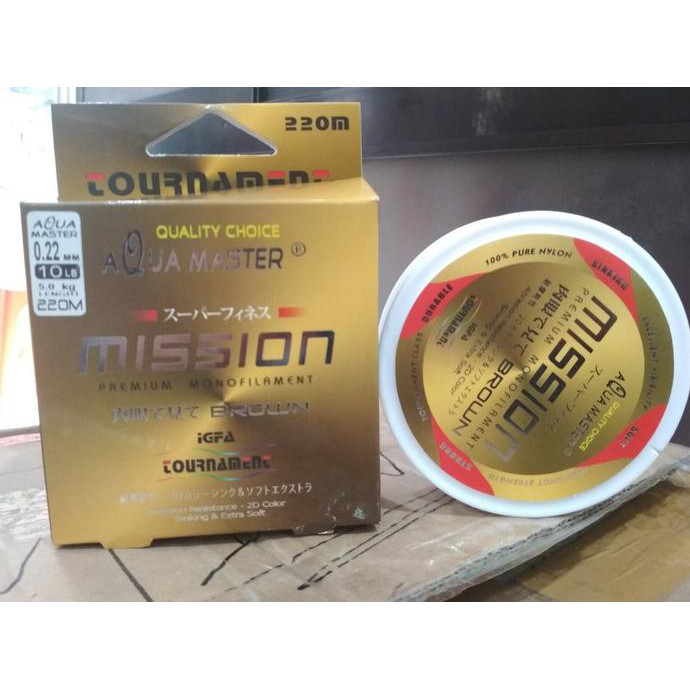 Jual Senar Pancing Aqua Master Mission IGFA TERBAIK | Shopee Indonesia