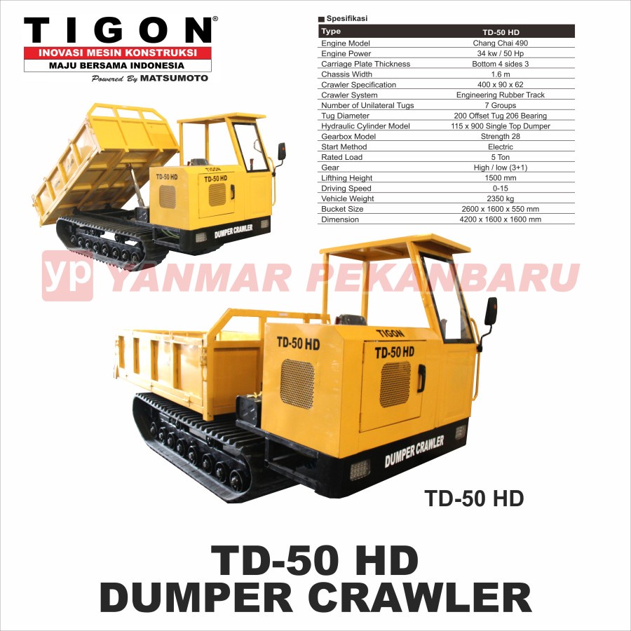 Jual Mini Dumper / Alat angkut sawit TIGON TD 50 HD [BOOK FEE] | Shopee ...
