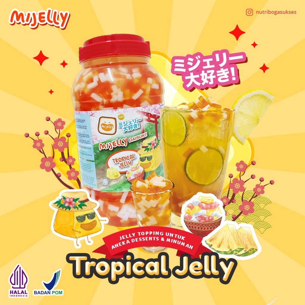 Jual 2 kg MIJELLY TROPICAL JELLY (topping minuman) | Shopee Indonesia
