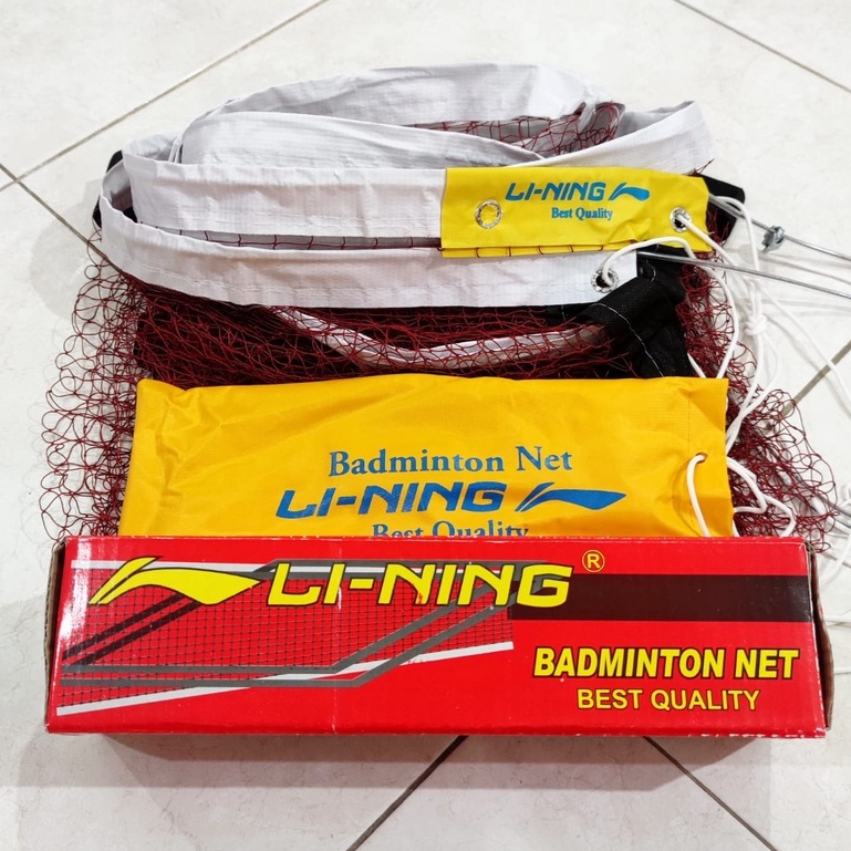 Jual Net Badminton Li-Ning - Net bulutangkis Lining Sling baja - Net ...