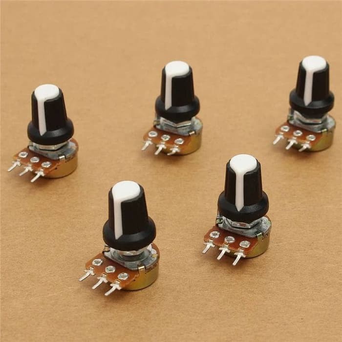 Jual Potensiometer 10K + Knop tutup untuk Audio Mixer dan DIY ...