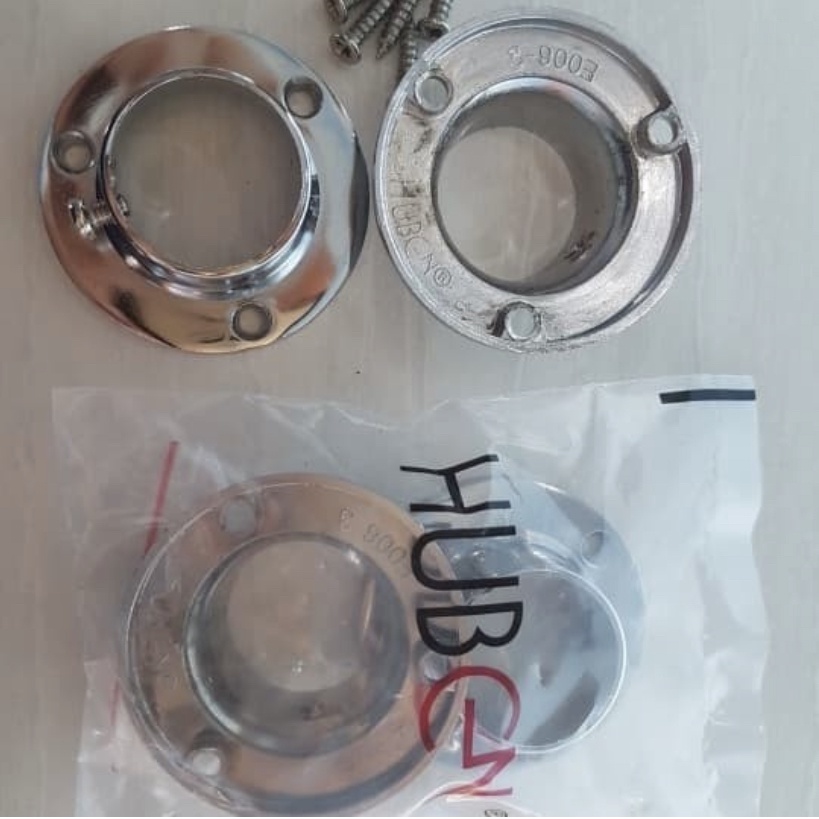 Jual Bracket bulat bracket topi bulat 1inci 25mm dop sambung pipa bulat ...