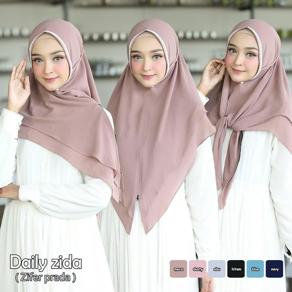 Jual DAILY ZIDA SIMPLE PET / HIJABOOTD / HIJAB SYARI / HIJABERS ...