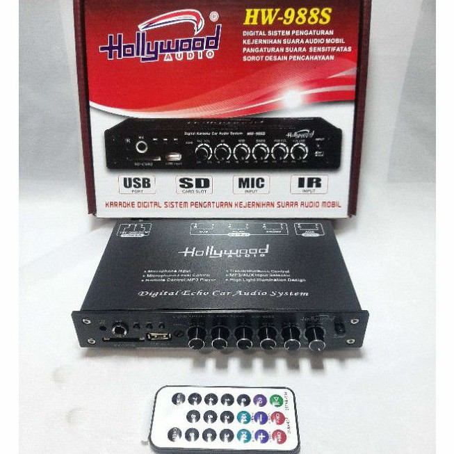 Jual preAmp parametrik atau equalizer audio system hollywood HW-988s | Shopee Indonesia