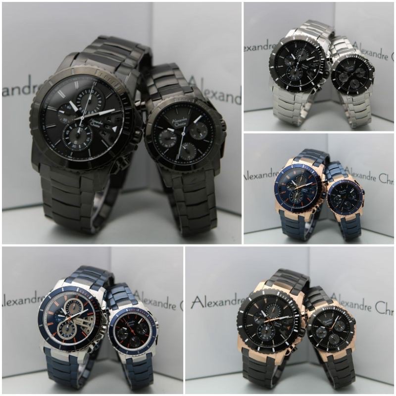 Jual ALEXANDRE CHRISTIE AC 6455 JAM TANGAN COUPLE ORIGINAL GARANSI ...