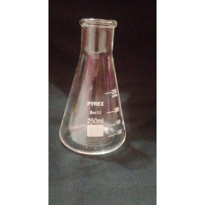 Jual Erlenmeyer 250 ml pyrex | Shopee Indonesia