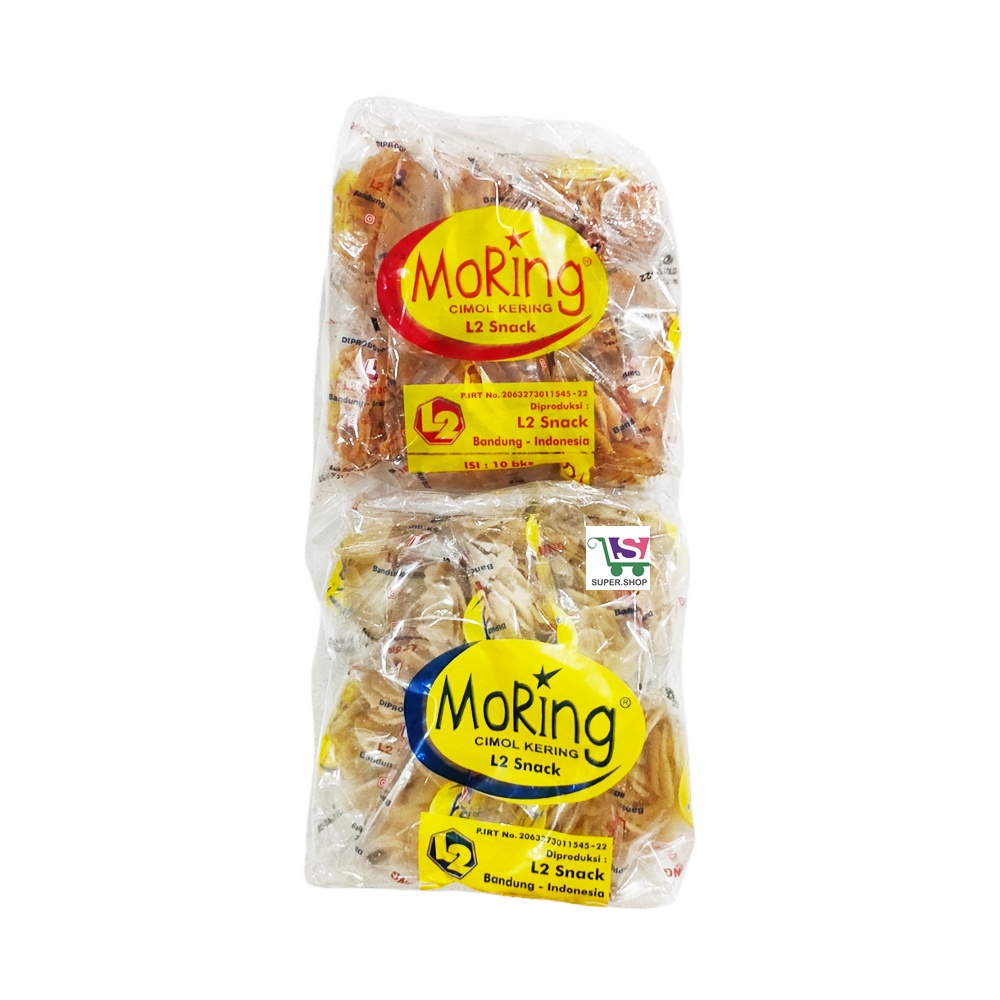 Jual TERLARIS ! Moring Cimol Kering L2 Snack Original / Pedas Renceng ...