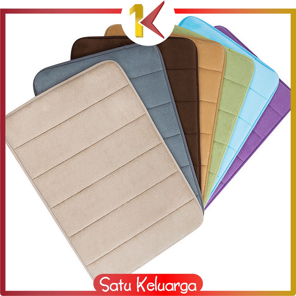 Jual SK-C362 (80x60cm) Keset Kaki Anti Slip Bahan Memory Foam / Keset ...