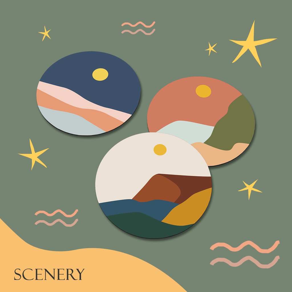 Jual Feragatha Coaster Tatakan Gelas Tatakan Minuman Wooden Coaster ...