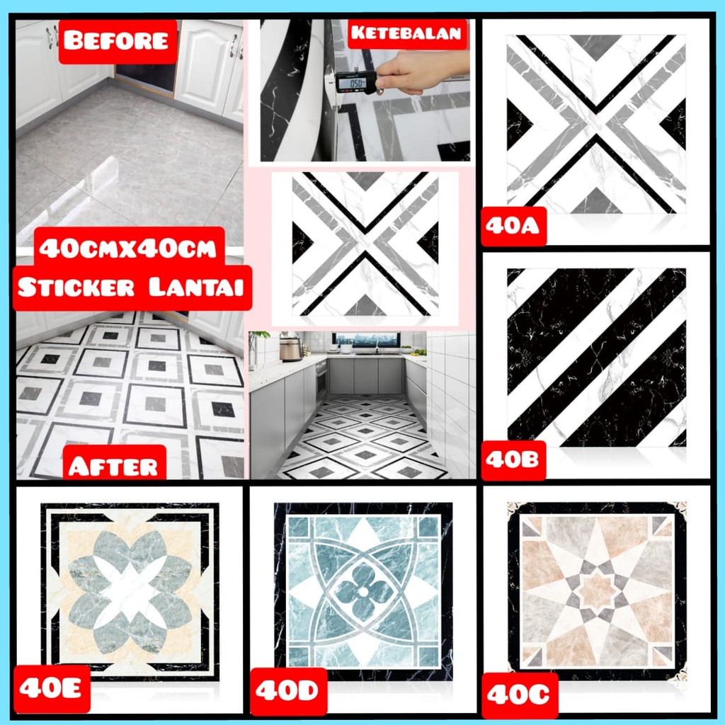 Jual WALLSTICKER STIKER STICKER TEMBOK DINDING KAMAR MANDI LANTAI ...