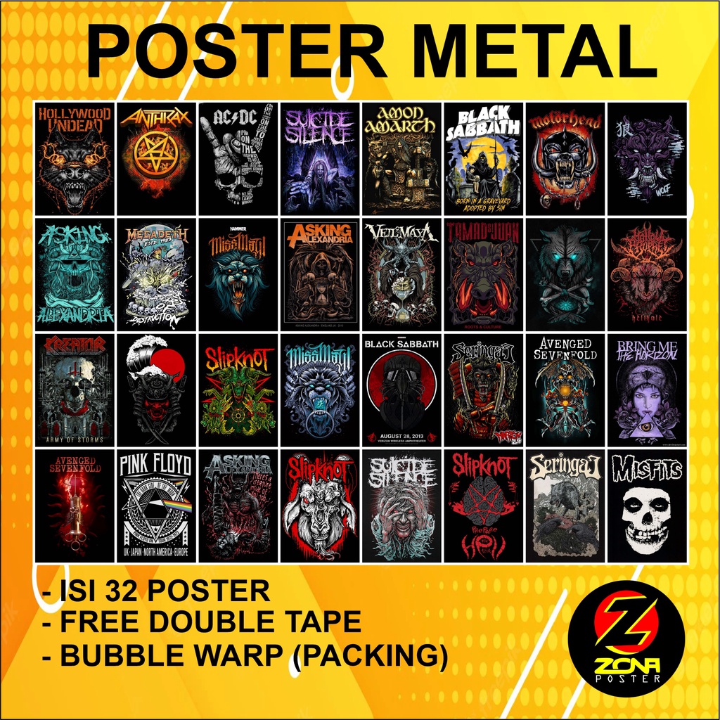 Jual Poster Dinding Aesthetic | Poster Band Series | Poster Aesthetic ...
