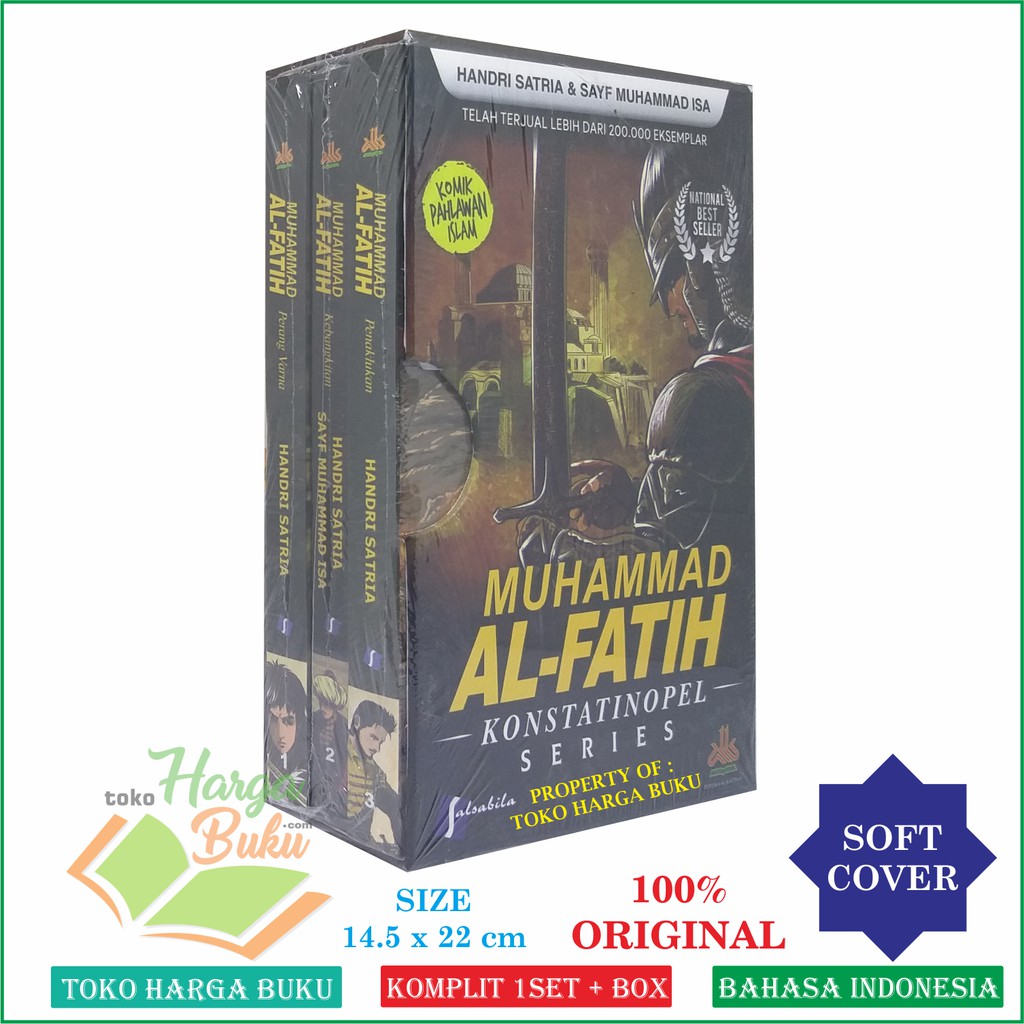 Jual READY Plus BOX Paket 3 Buku Komik Muhammad Al-Fatih Jilid 1 2 3 Penakluk KONSTANTINOPEL ...