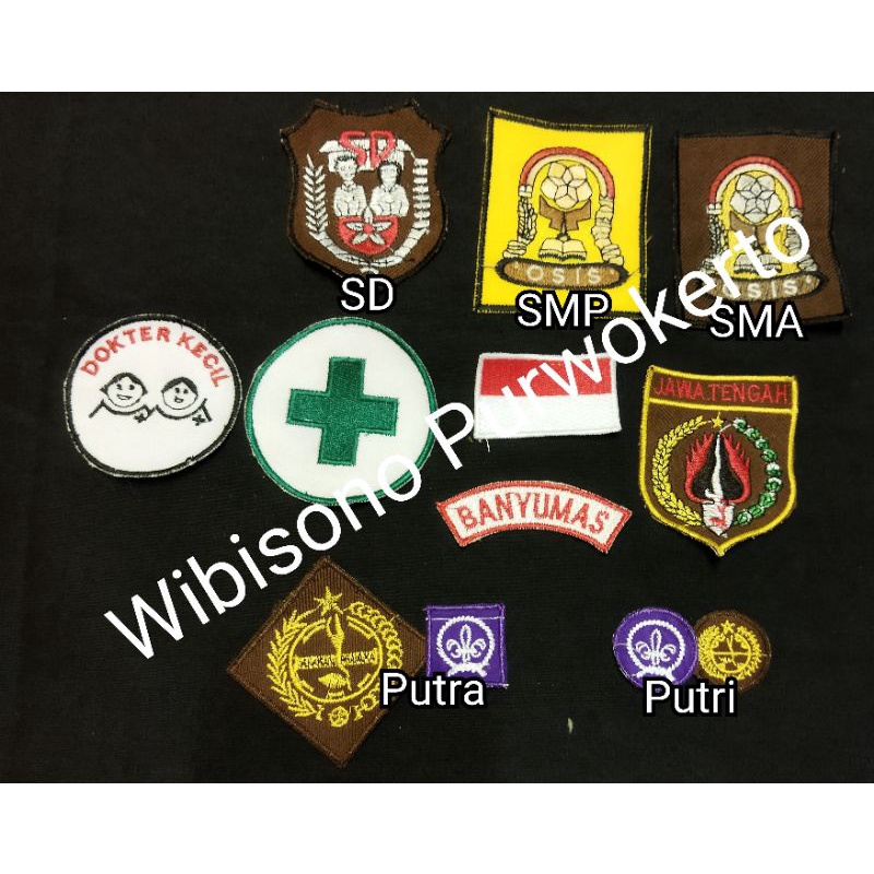 Jual Atribut Sekolah Logo Sekolah Logo Seragam Sekolah atribut pramuka ...