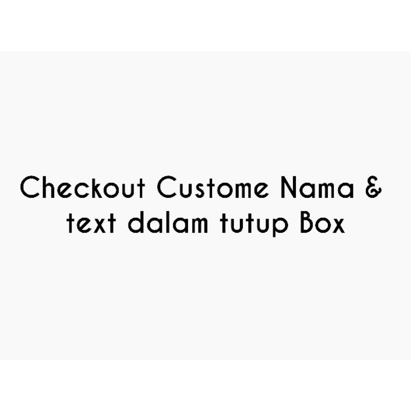 Jual Custome Box Nama & Text | Shopee Indonesia