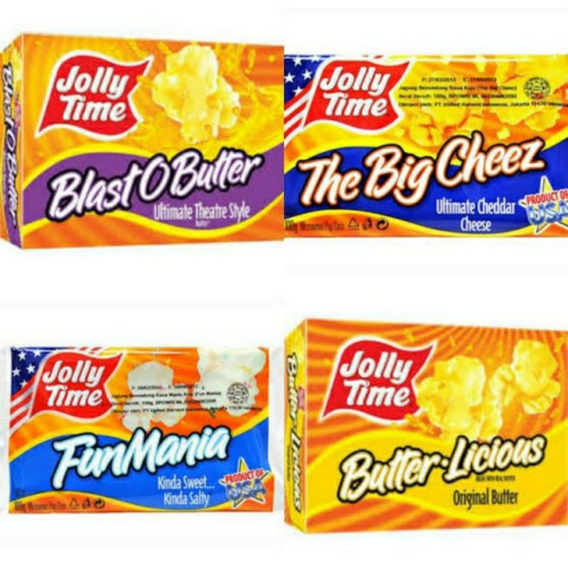 Jual Jolly Time Pop Corn Mallow Magic/Butter Licious/Blast OButter/Fun ...