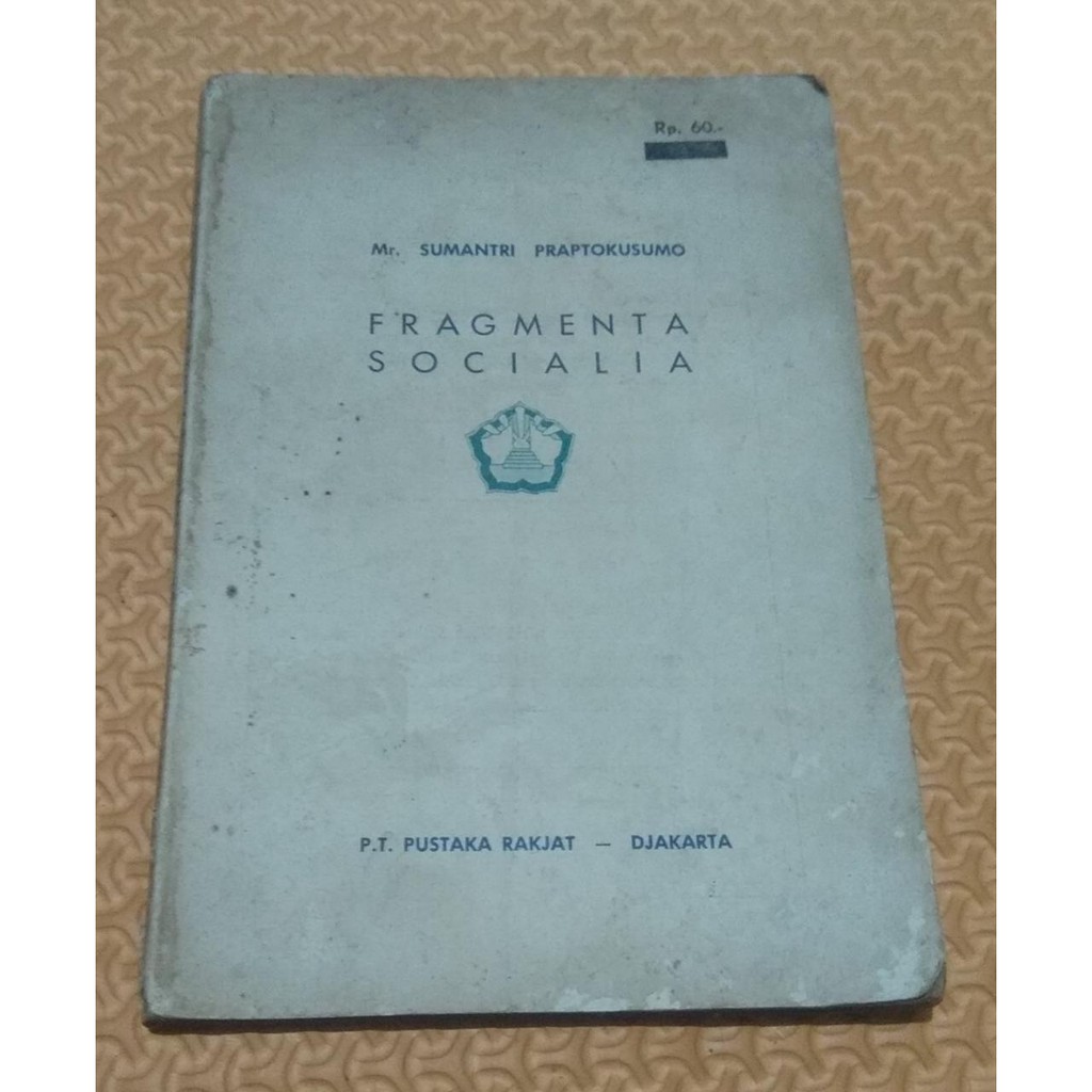 Jual Buku Bekas Klasik fragmenta Socialia Mr Sumantri Praptokusumo ...