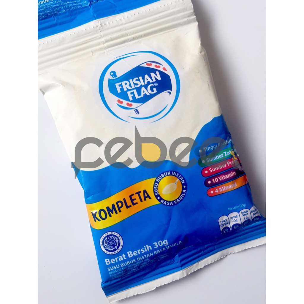 Jual Susu Bubuk Instan Vanilla / Cokelat Frisian Flag Bendera Sachet ...