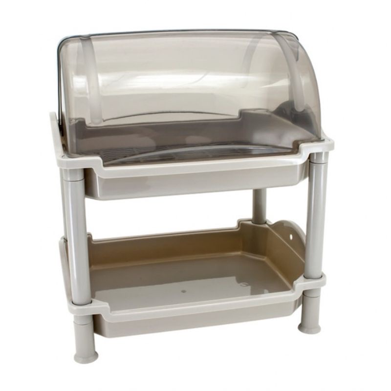 Jual Bread Case With Rack / Tempat Roti Susun GREEN LEAF | Shopee Indonesia