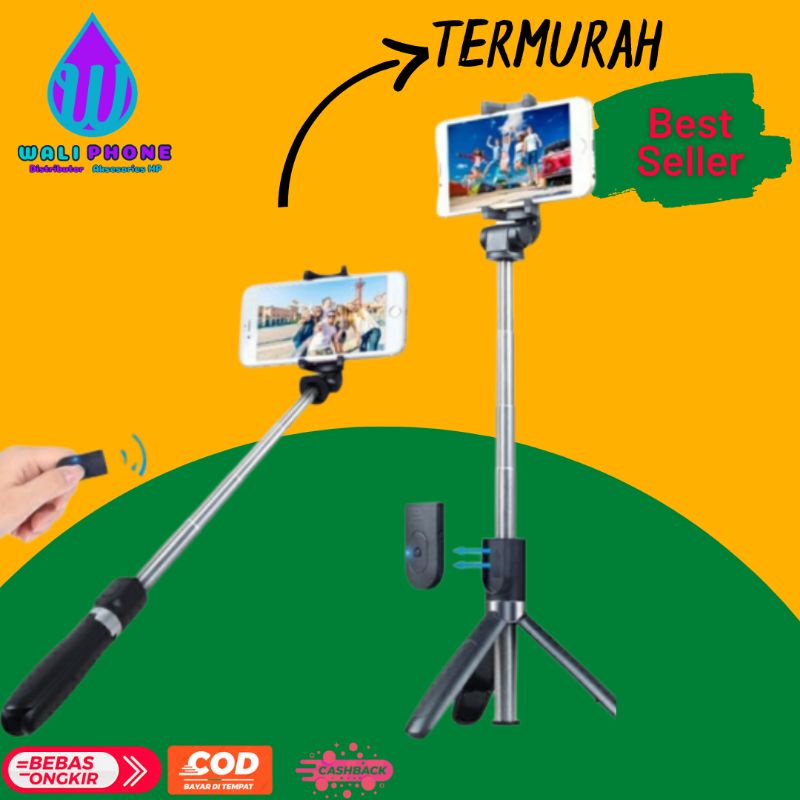 Jual tongsis tripod 3in1 holder rotary tongsis bisa jadi tripod tomsis ...