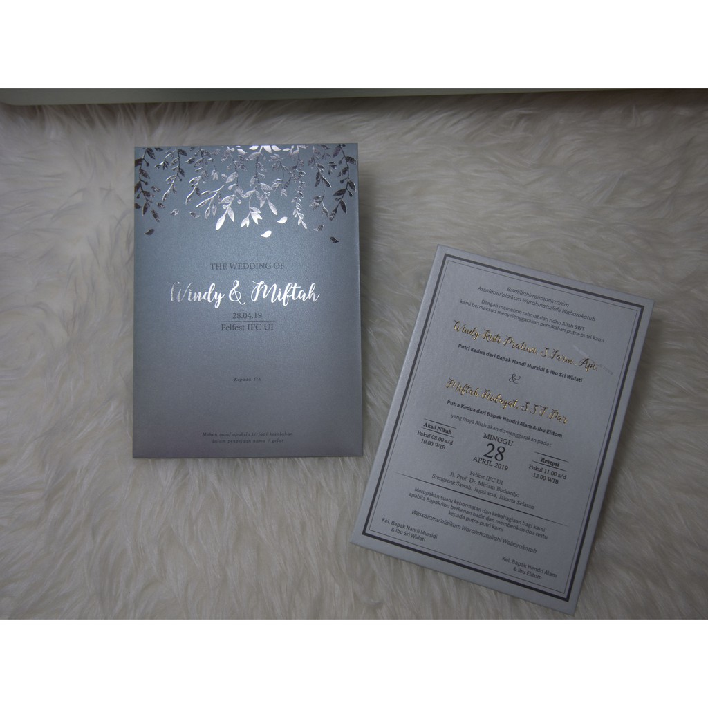 Jual Undangan Pernikahan Hard Cover Potret | Shopee Indonesia