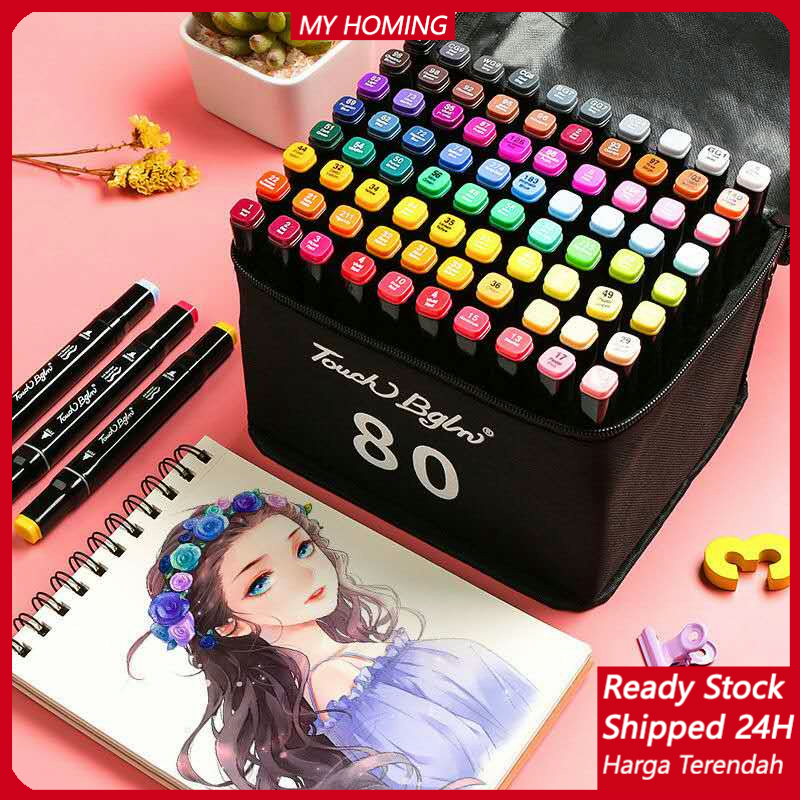 Jual 【Harga-Minimum】COD Touch 120/80/60/36/12 Warna Sketsa Spidol Umum ...