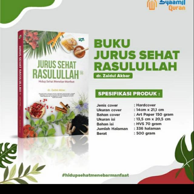 Jual Buku JSR Jurus Sehat Rasulullah dr. Zaidul Akbar | Shopee Indonesia