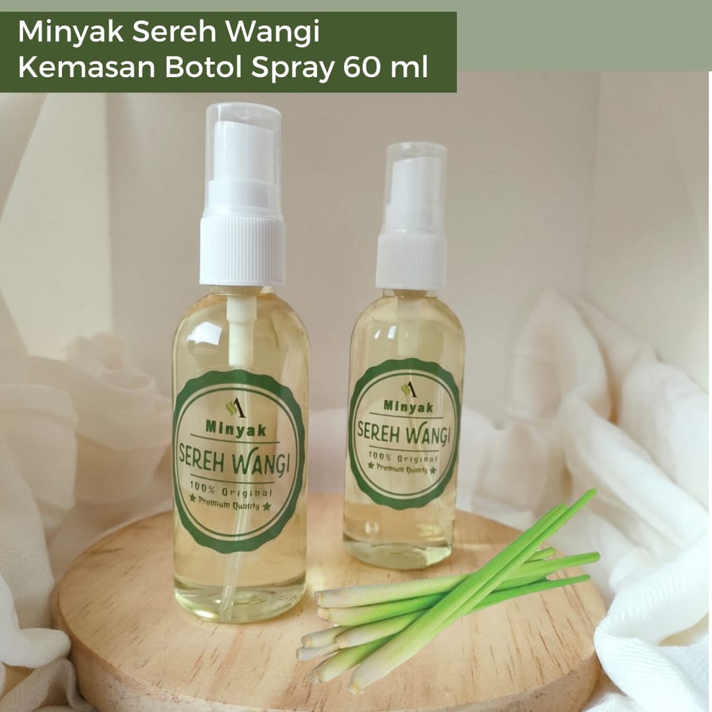Jual MINYAK SEREH WANGI MURNI ASLI 100% | Kemasan Spray 60ml | By SSA ...