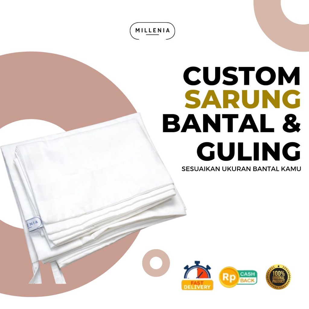 Jual Custom Sarung Bantal Dan Guling Set Millenia Bisa Untuk Dirumah ...