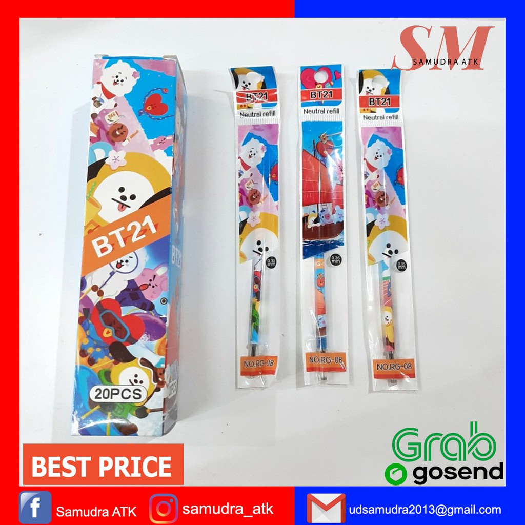 Jual REFFIL /ISI BULPEN GEL FANCY(20PC)-samudra.atk | Shopee Indonesia