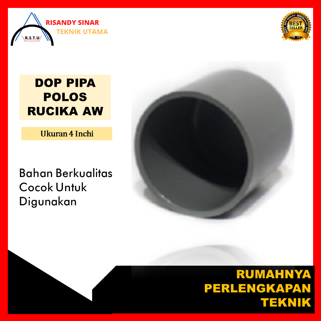 Jual dop pipa polos rucika aw | Dop Polos Murah | Drat Pipa PVC | Dop ...