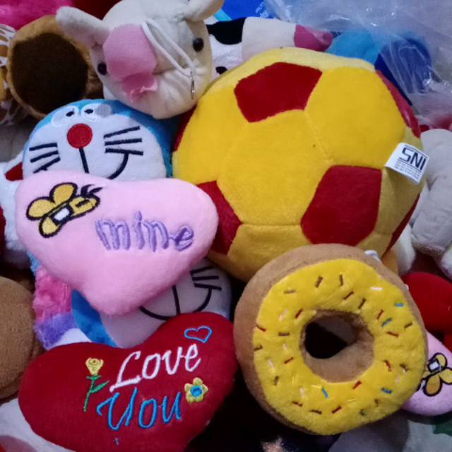 Jual Boneka doraemon, love,donat dan bola | Shopee Indonesia