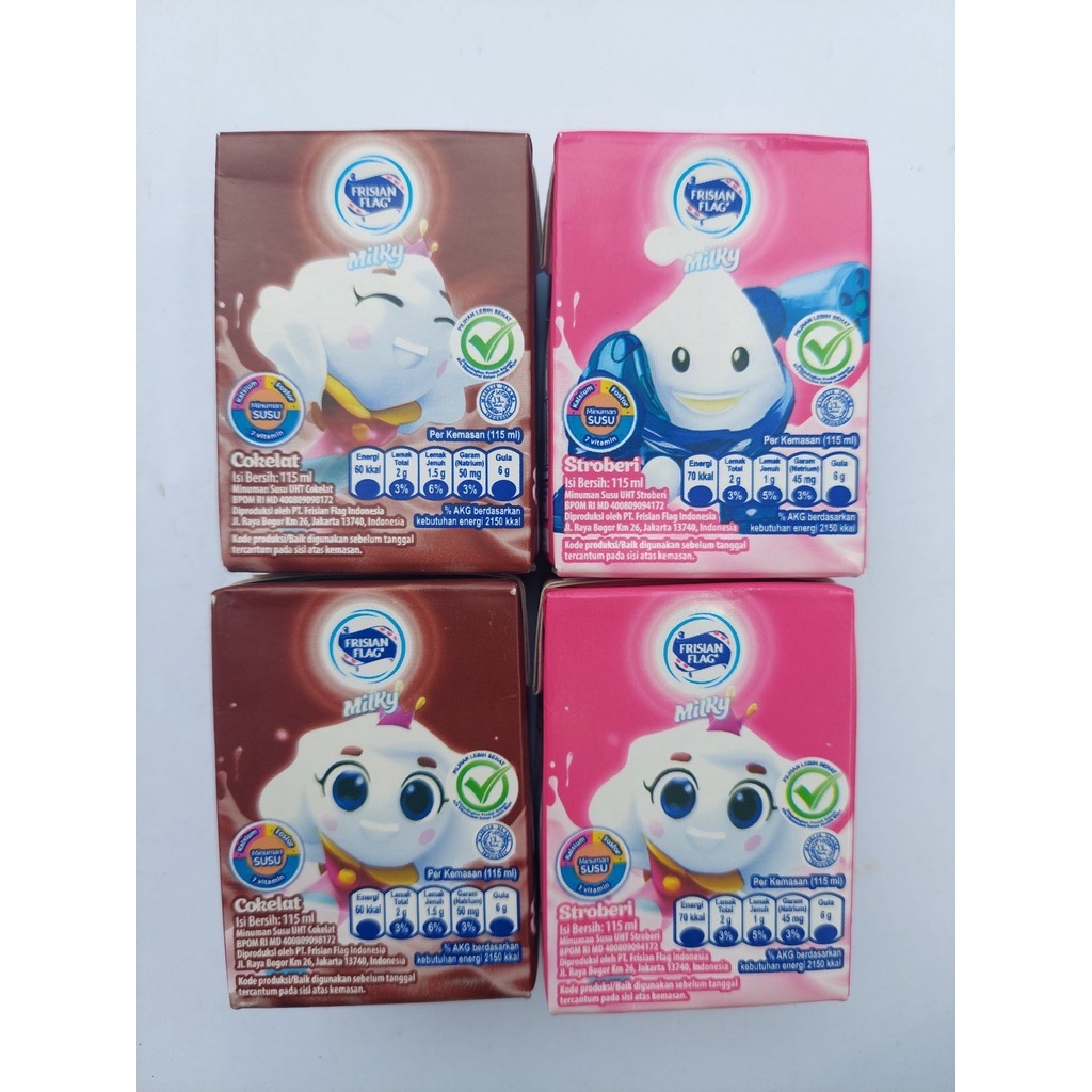 Jual Frisian Flag UHT Milky 115 ml / Susu Bendera Milky / Frisian Flag UHT Zuzhu | Shopee Indonesia