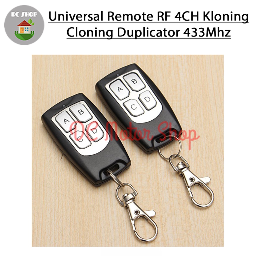 Jual Universal Remote RF 4CH Kloning Cloning Duplicator 433Mhz | Shopee ...