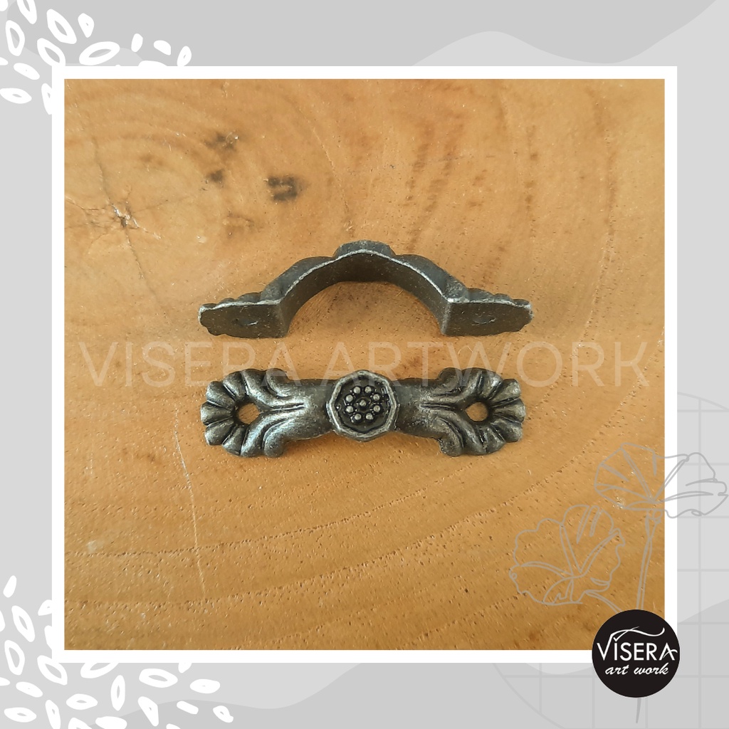 Jual Sepasang Classic Mini Handle Vintage Style (2 set) Brass Drawer ...