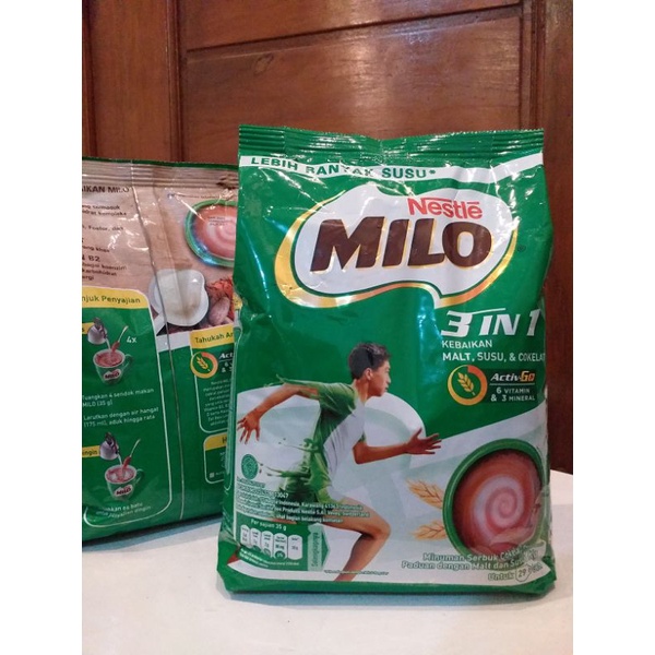 Jual Milo 3in1 Active Go Minuman Coklat | Shopee Indonesia