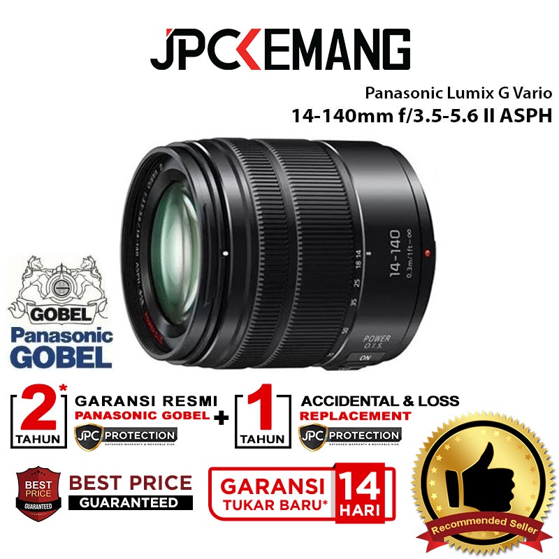 Jual Panasonic Lumix 14-140mm f3.5-5.6 II G Vario ASPH OIS Lumix G 14-140 mm II Garansi Resmi ...